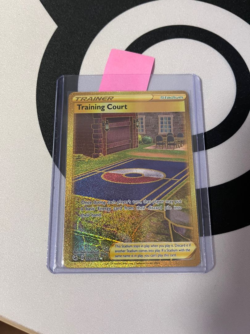 Training court gold pokemon, Hobbies & Toys, Toys & Games on Carousell