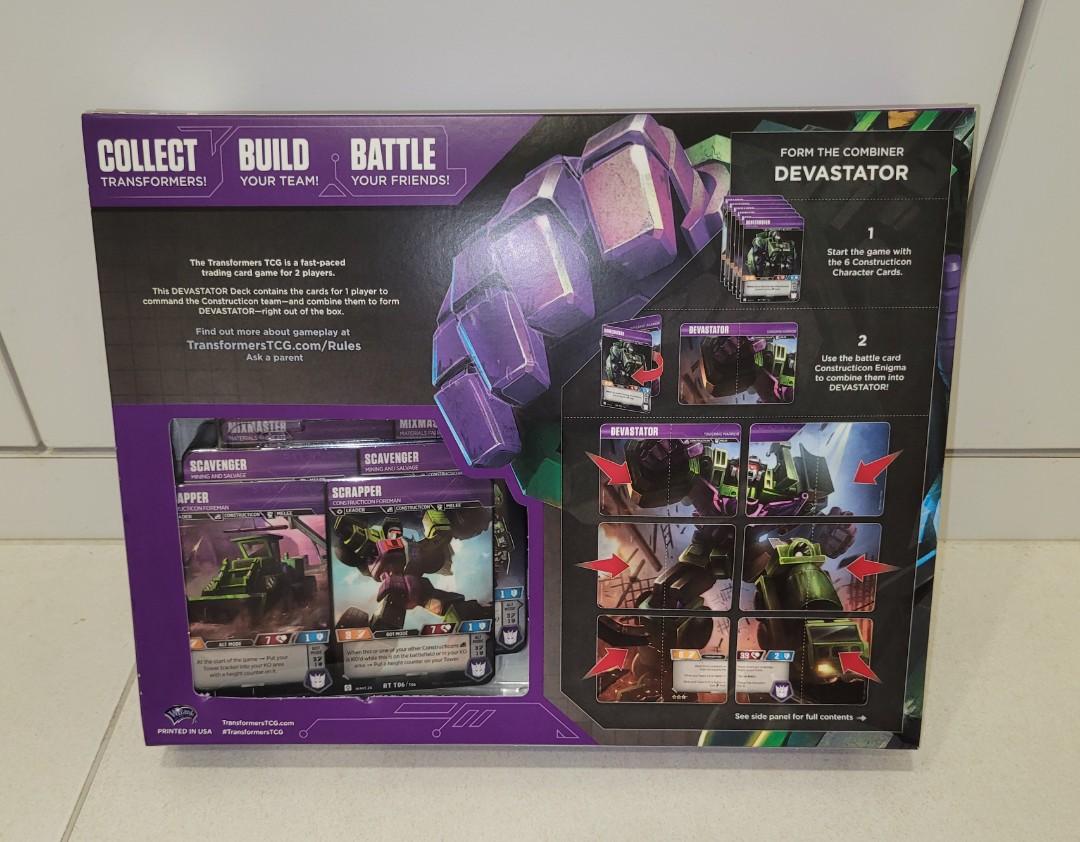 Transformers TCG Constructicon Devastator deck trading card game ...