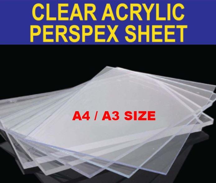 Transparent acrylic sheet sale, Hobbies & Toys, Stationery & Craft ...