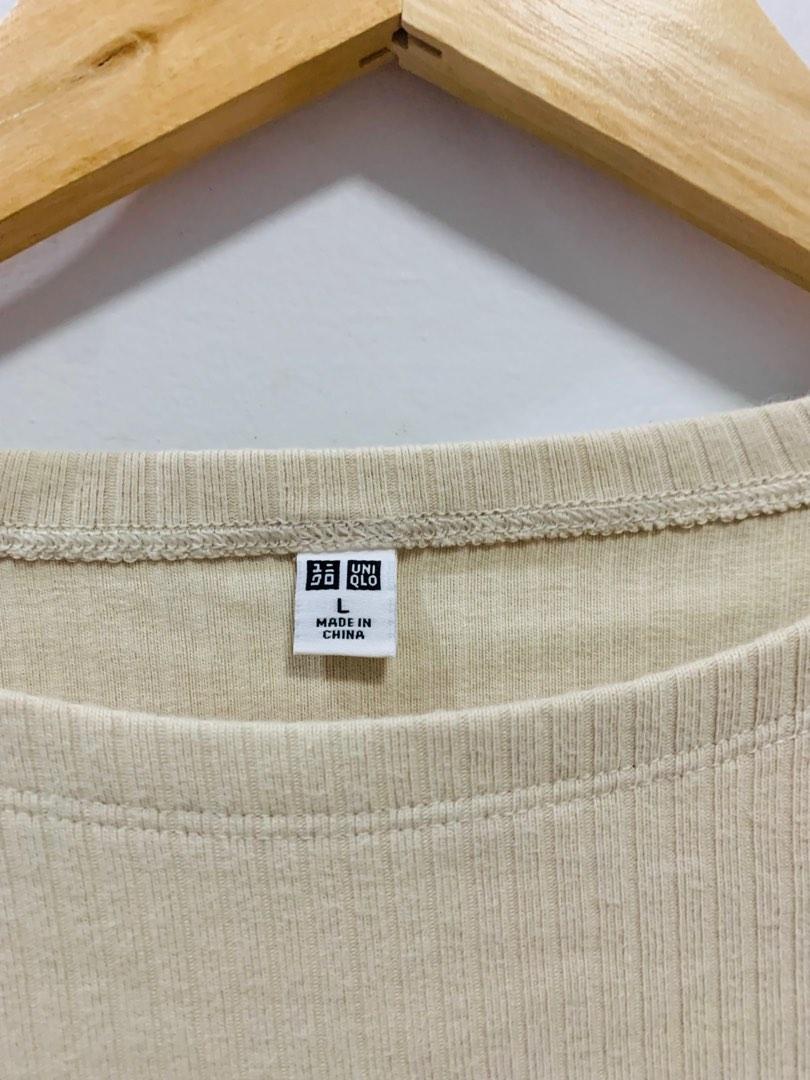 Uniqlo Ribbed Long Sleeves, Women's Fashion, Tops, Longsleeves on Carousell