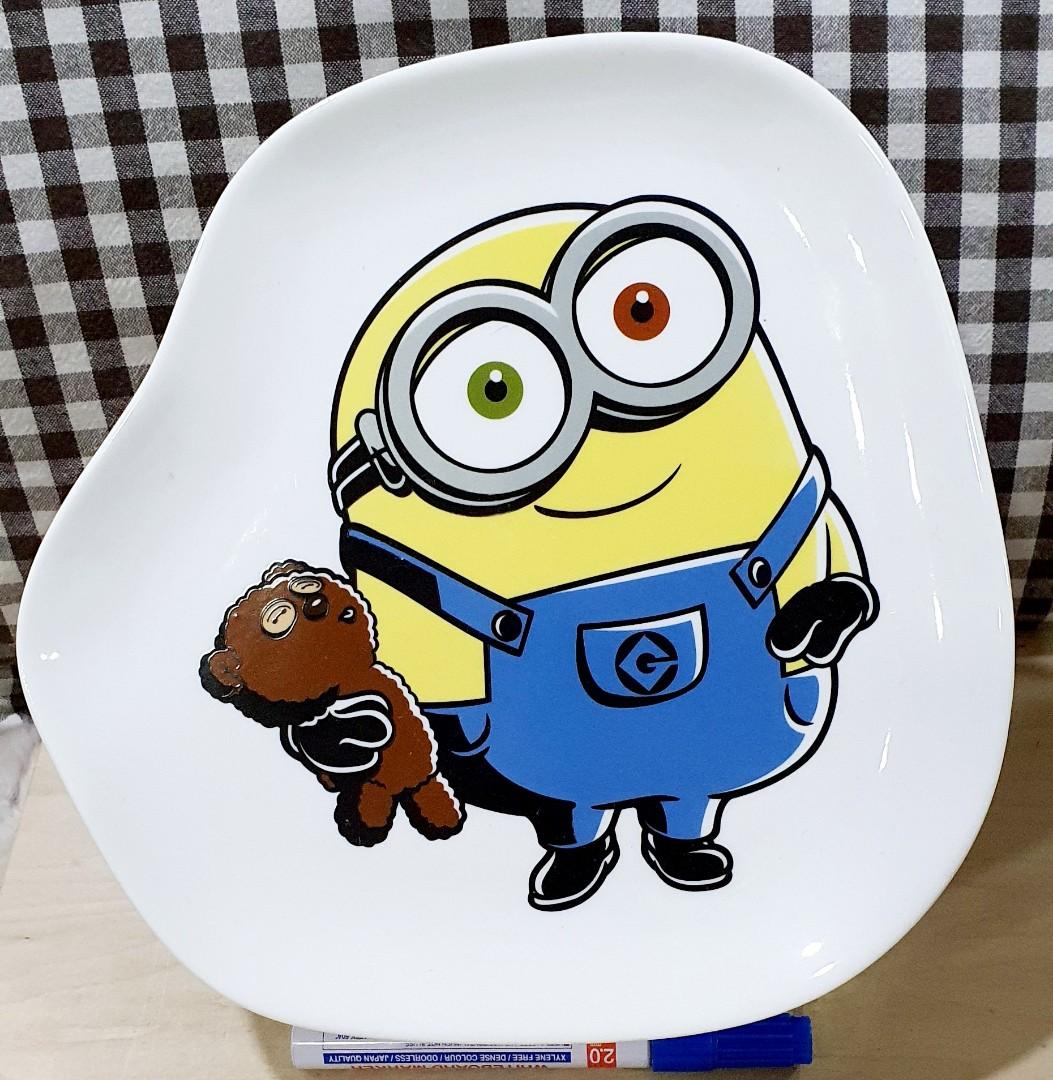 Universal Studio Sega Minion plate, Furniture & Home Living ...