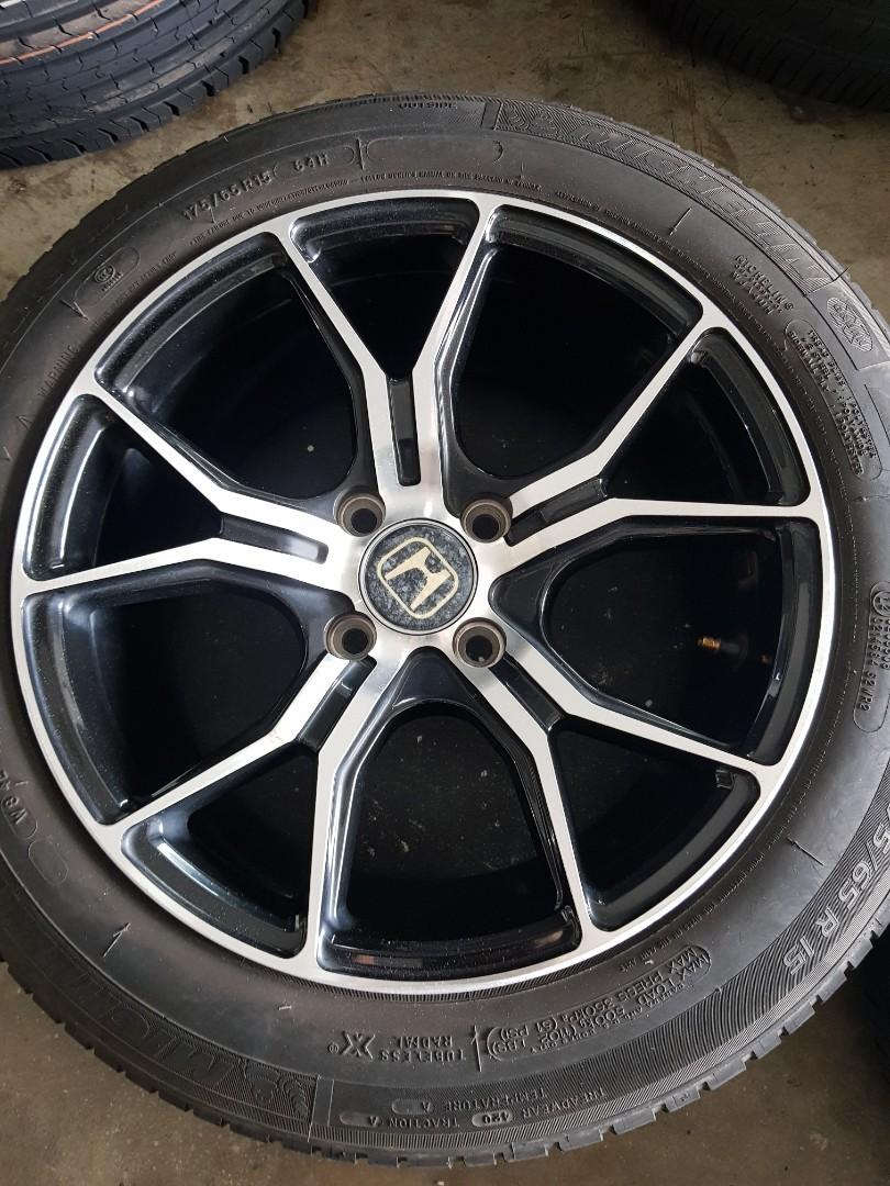 Used 15" Honda Replica 4/100 Rims Only, Car Accessories, Tyres & Rims ...