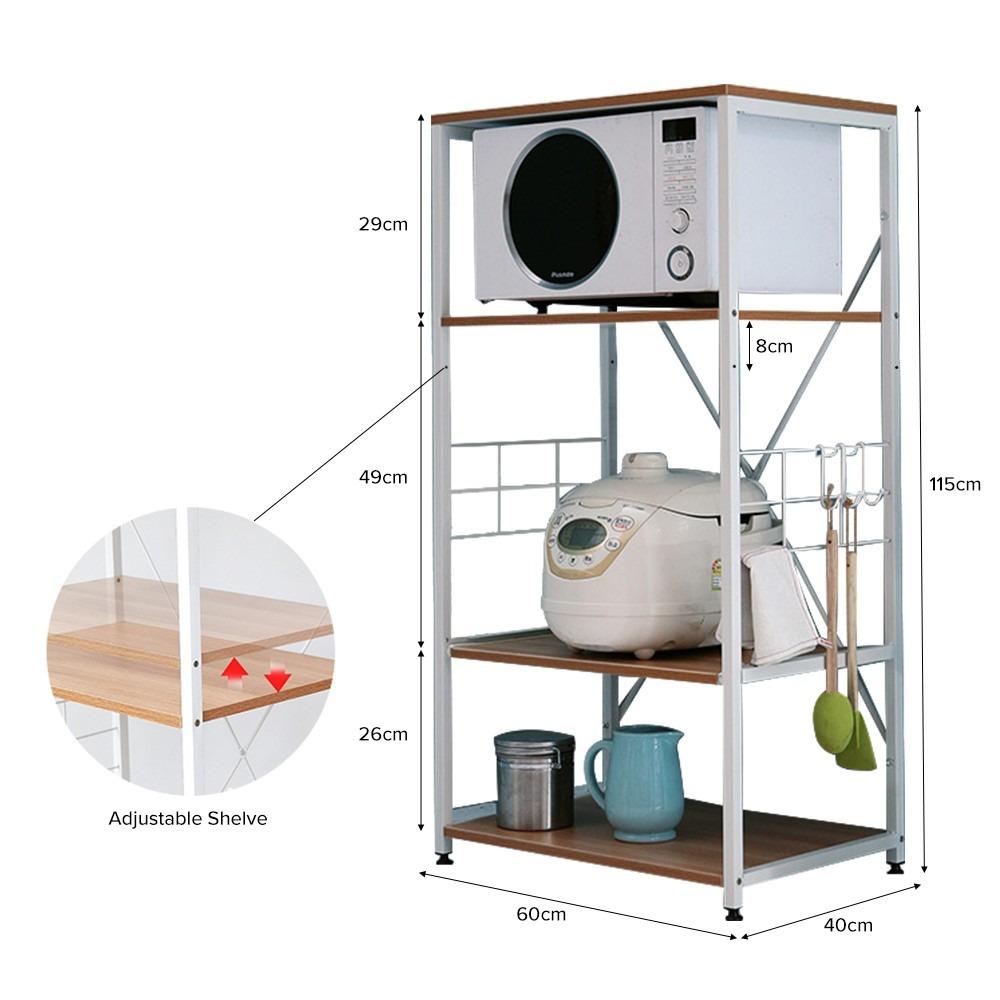 Vidar Kitchen Rack / Free Assembly /Adjustable Height / Minimalist ...