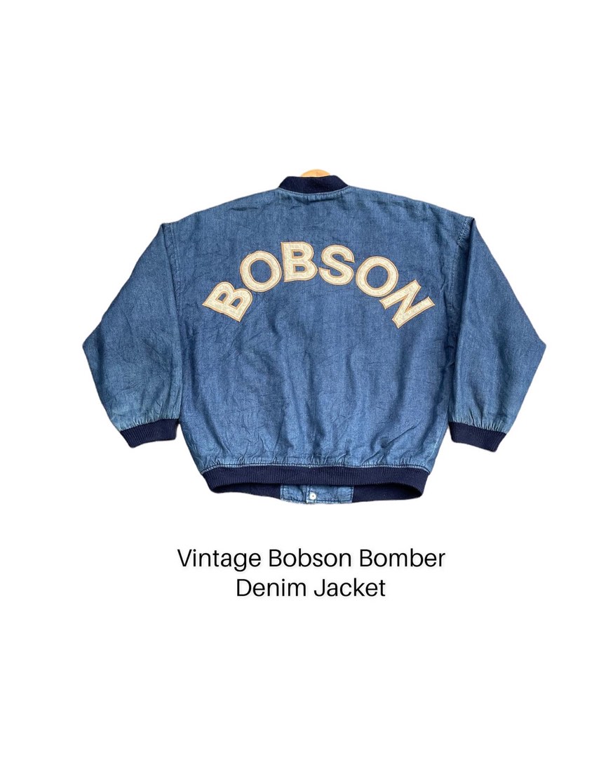 Vintage Bobson Bomber Denim Jacket, Men's Fashion, Coats, Jackets and ...