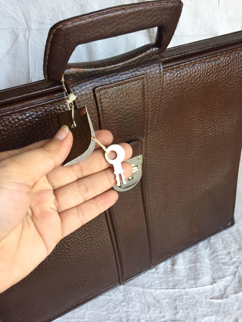 Vintage Briefcase w/key, Men's Fashion, Bags, Briefcases on Carousell