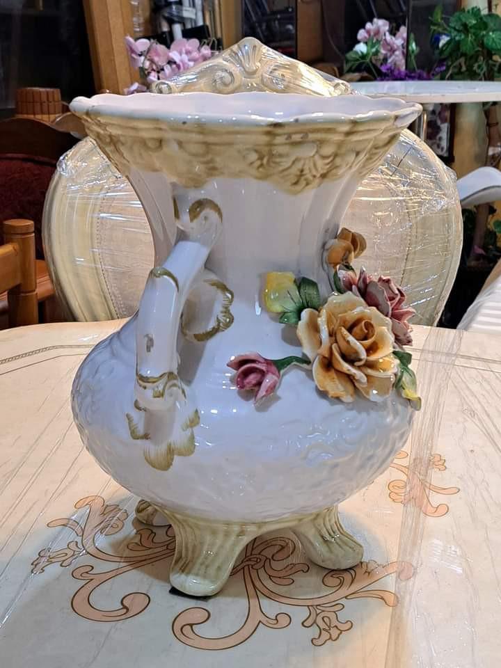 Vintage Large Capodimonte Italian Vase Made in Italy; Japan Surplus ...