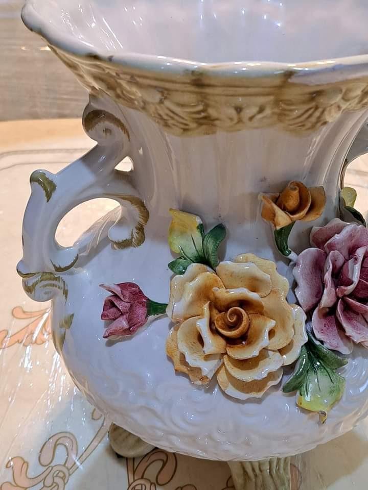 Vintage Large Capodimonte Italian Vase Made in Italy; Japan Surplus ...