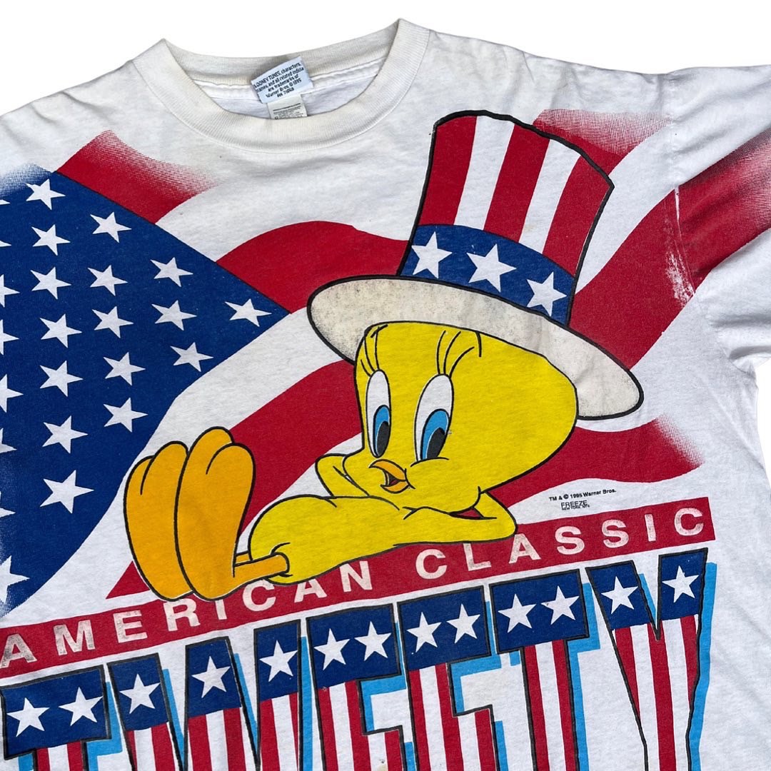 Vintage Looney Tunes Tweety Bird Megaprint Shirt, Men's Fashion, Tops ...