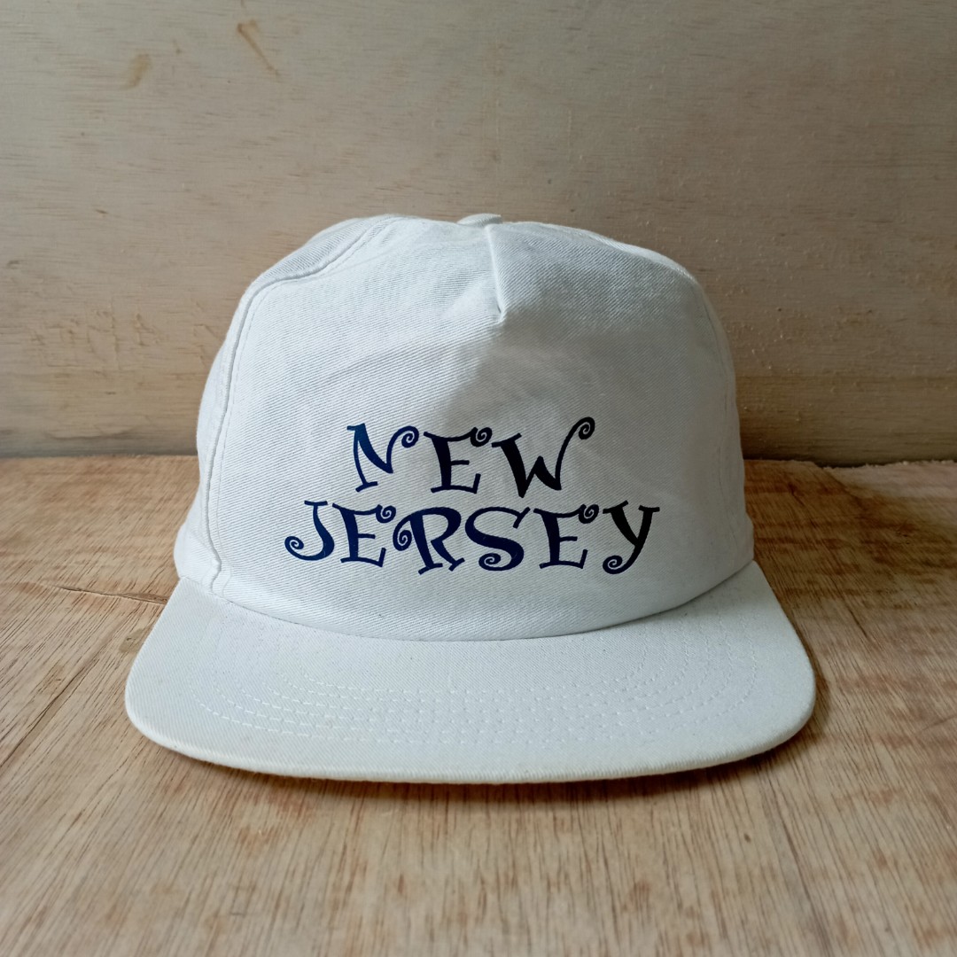 Vintage New Jersey Souvenir Hat, Fesyen Pria, Aksesoris, Topi di Carousell