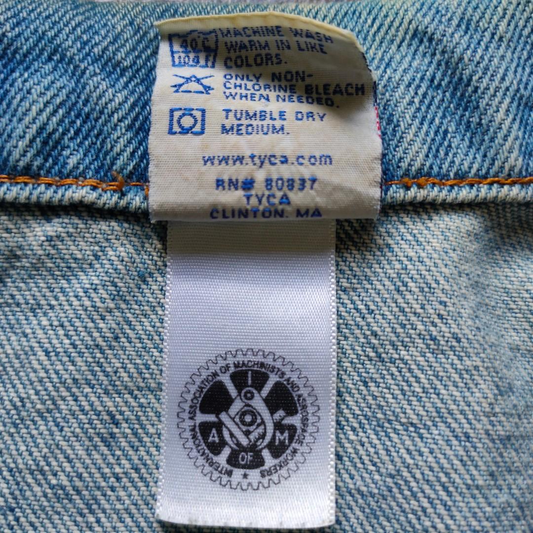 VINTAGE RARE 90's TYCA MADE IN USA | Denim Jacket Embossed Eagle, Men's ...