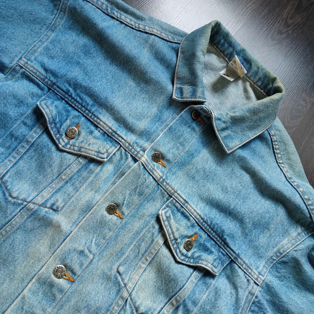 VINTAGE RARE 90's TYCA MADE IN USA | Denim Jacket Embossed Eagle, Men's ...