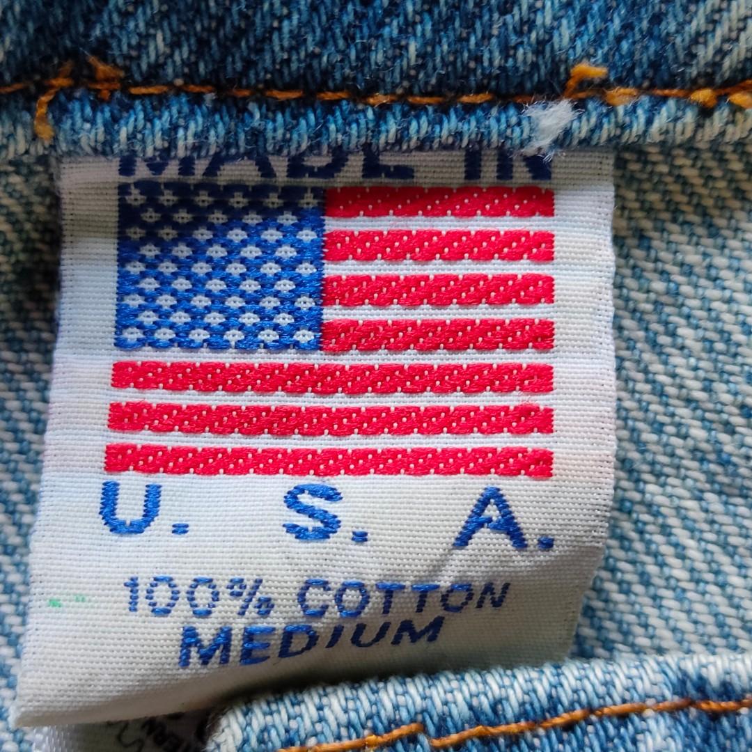 VINTAGE RARE 90's TYCA MADE IN USA | Denim Jacket Embossed Eagle, Men's ...