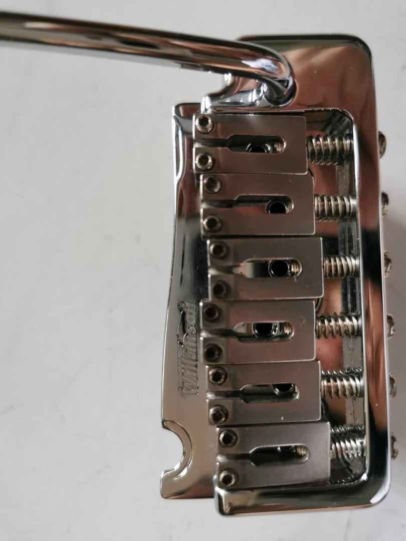 CHROME WILKINSON WVP STRATOCASTER TREMOLO BRIDGE, Hobbies & Toys, Music ...