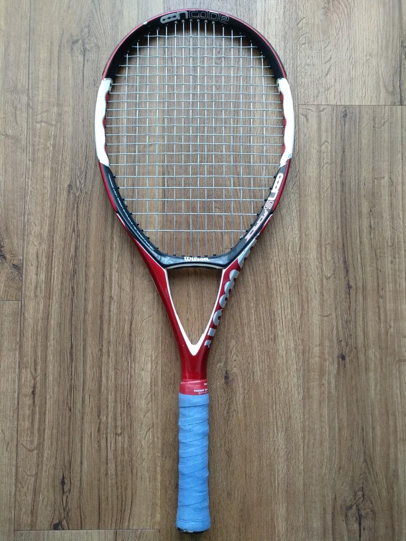 Wilson N Code N5 Force Tennis Racket, Sports Equipment, Sports & Games, Racket & Ball Sports on ...