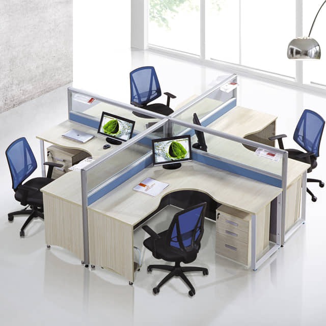 workstation table with partition divider customize, Furniture & Home ...