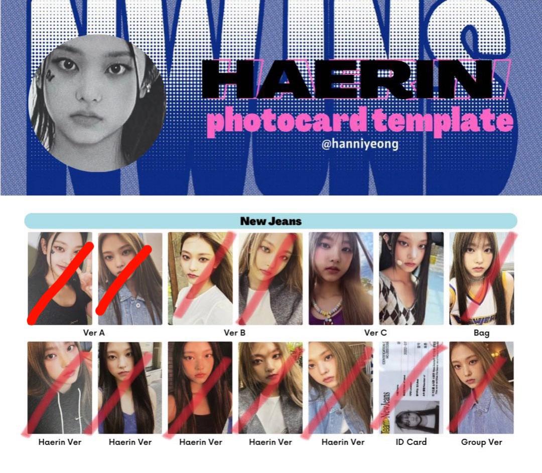 wtb/ lf newjeans haerin photocards pcs, Hobbies & Toys, Memorabilia ...