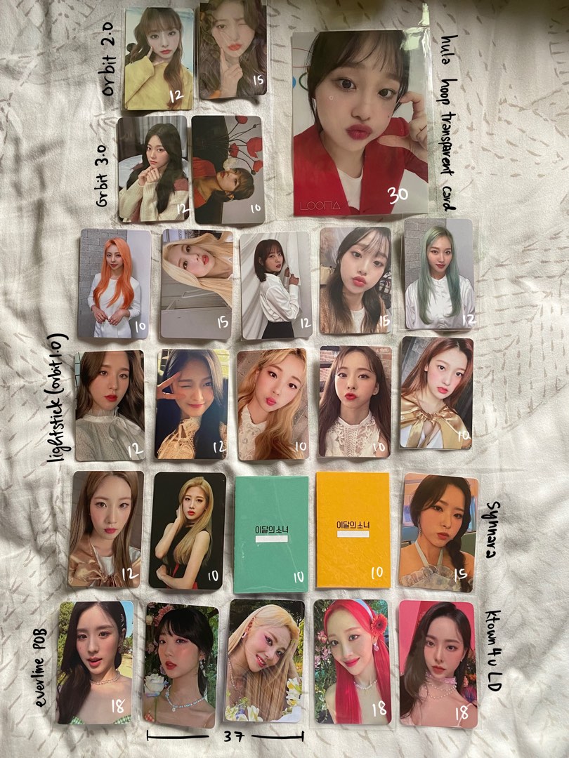 [wts] Loona Photocards Pcs hula hoop lightstick orbit flip that synnara everline ktown4u ld ...