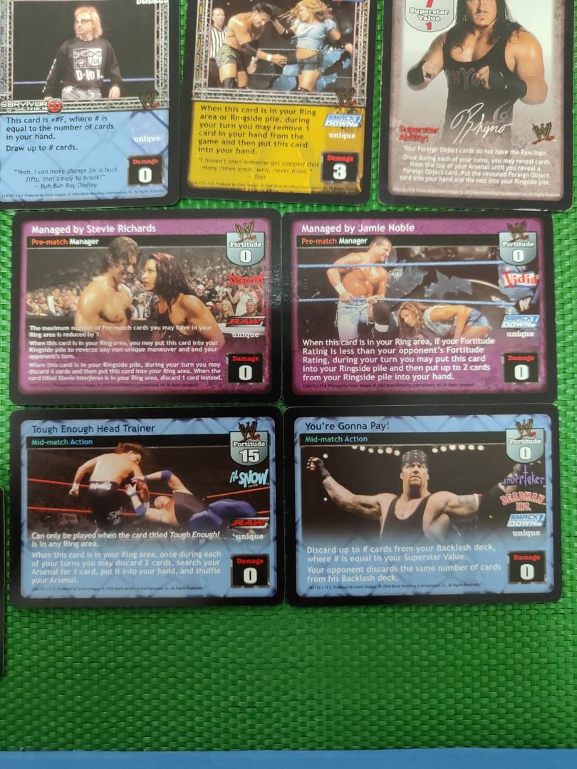 WWE Unique Cards, Hobbies & Toys, Toys & Games on Carousell