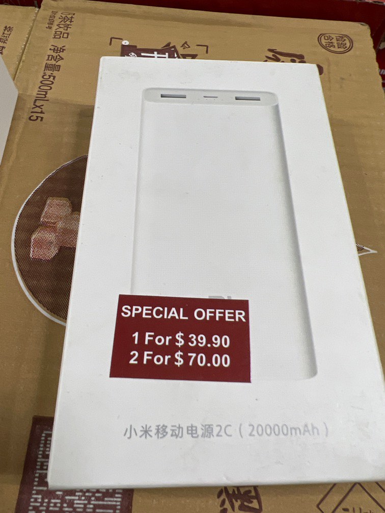 XiAomi powerbank 20000mah 2C, Mobile Phones & Gadgets, Mobile & Gadget ...