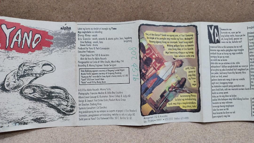 Yano - Debut Album, Hobbies & Toys, Memorabilia & Collectibles, Vintage ...
