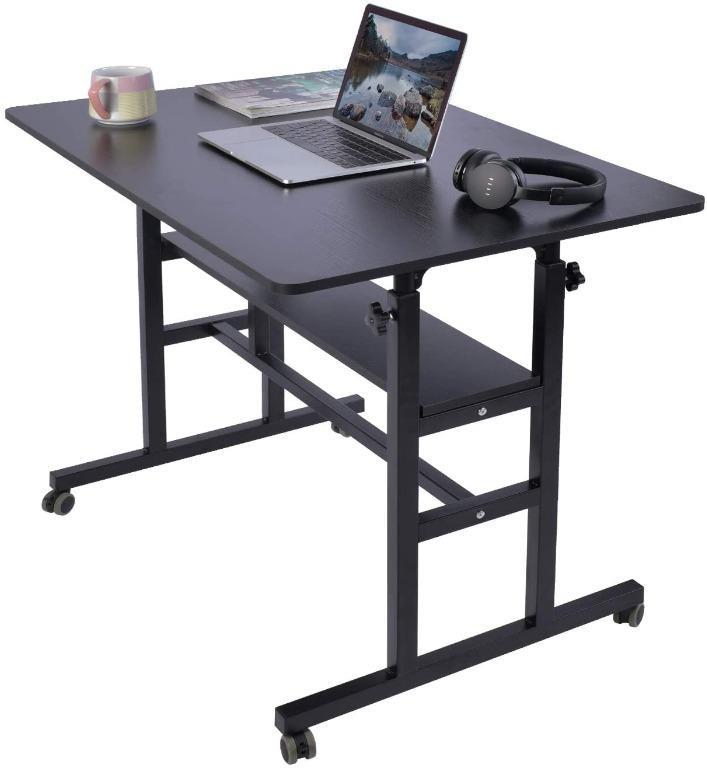 [YBR] AIZ Mobile Standing Desk, Adjustable Computer Desk Rolling Laptop ...