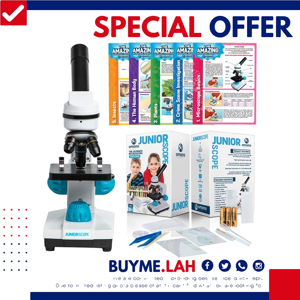 [YBR] JuniorScope Microscope for Kids Microscope Science Kits for Kids ...