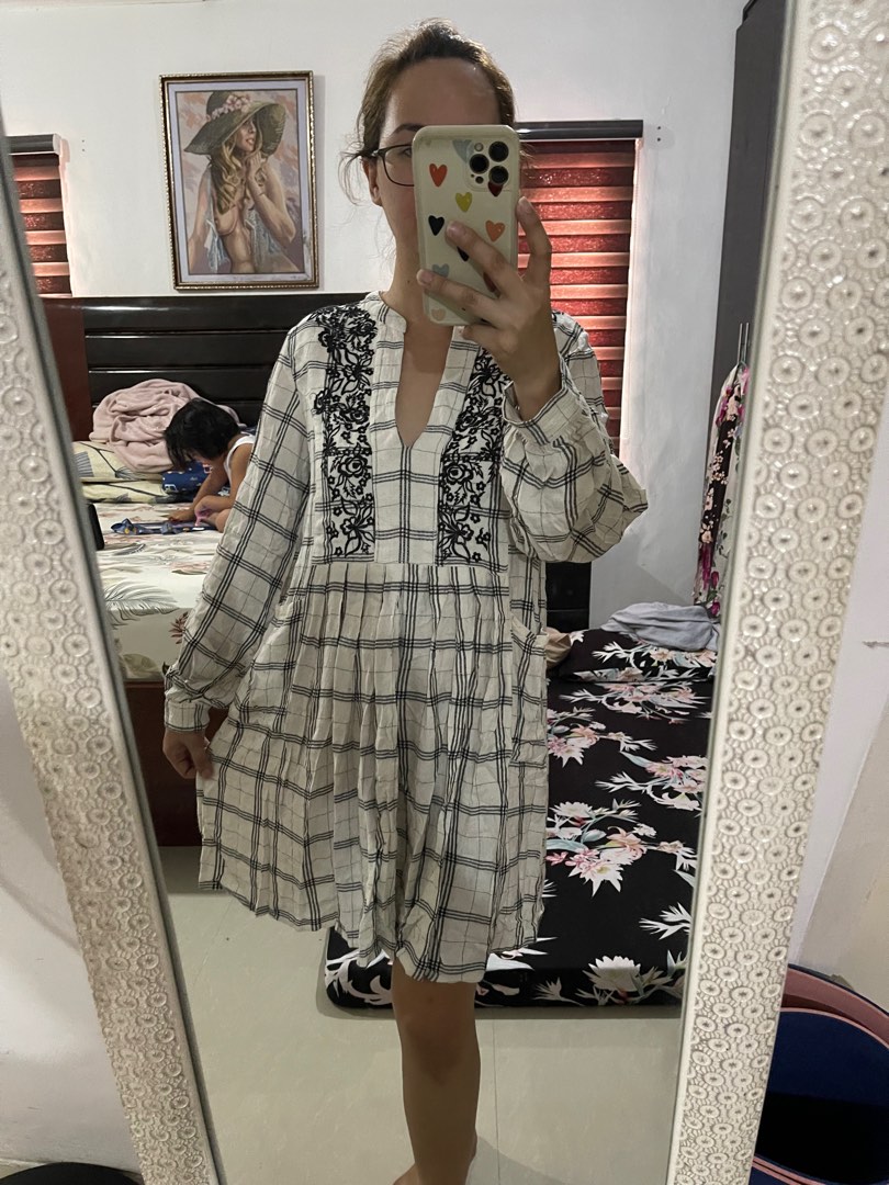 Zara embroidered, Women's Fashion, Dresses & Sets, Dresses on Carousell