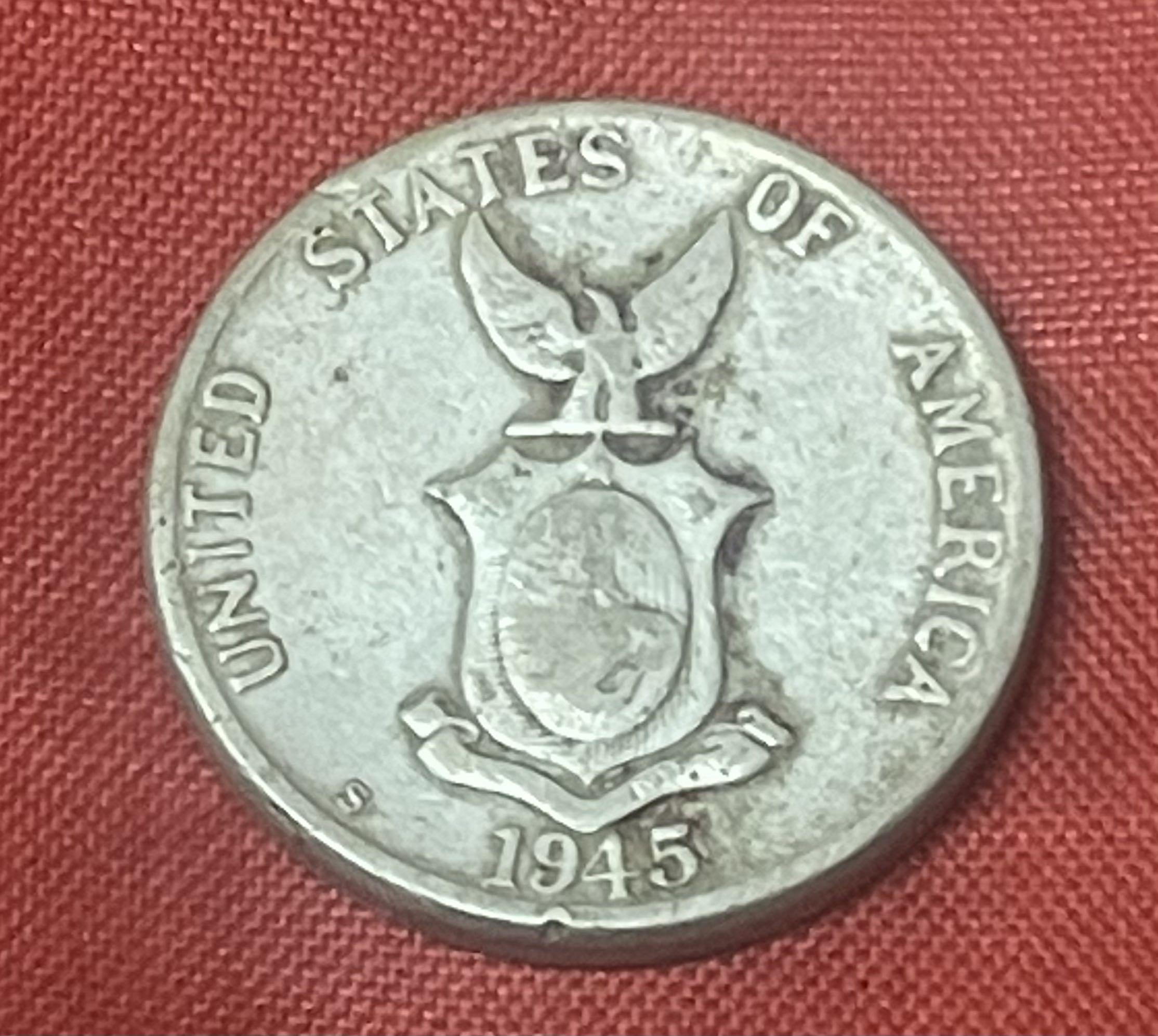 1945 Philippine Five Centavo coin, Hobbies & Toys, Memorabilia ...