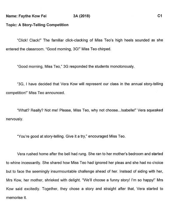 2021 P1 - P6 Compo + Oral Notes / RGPS / Tao Nan / Eng / Chi ...