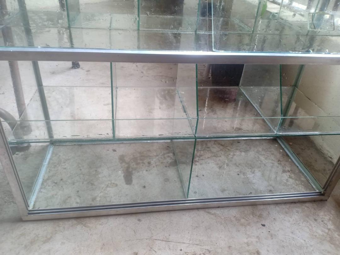 2 layer Glass Cabinet for Mami / Pancit Canton / Biscuits Plus candy ...