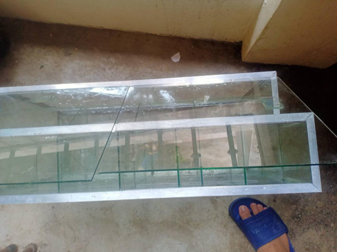 2 layer Glass Cabinet for Mami / Pancit Canton / Biscuits Plus candy ...