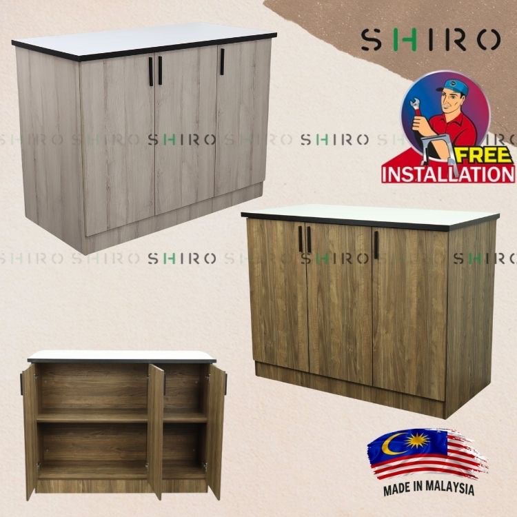 3 Door Almari Dapur Kabinet Kitchen Cabinet Melamine Top Scratch ...