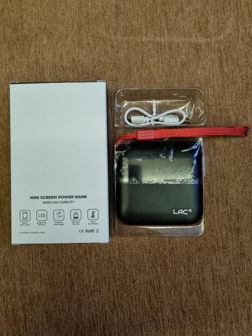 6000 mAh mini screen power bank, Mobile Phones & Gadgets, Mobile & Gadget Accessories, Power ...