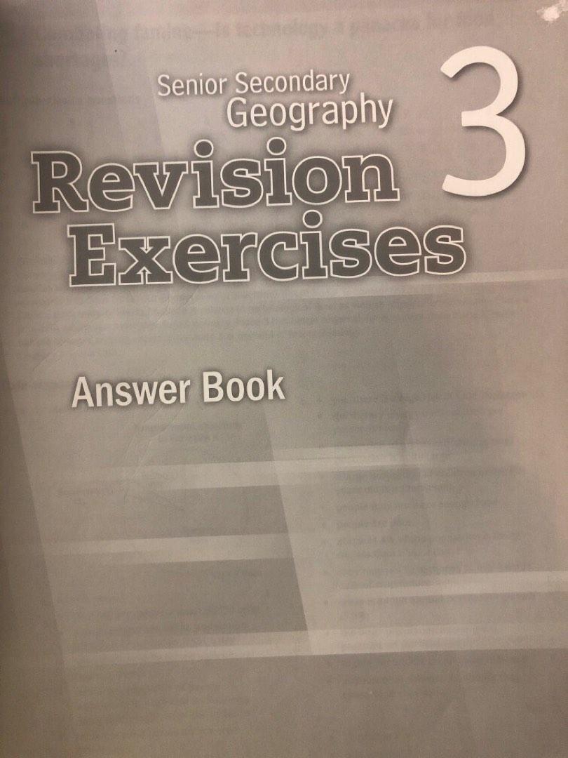全新 Geography Revision Exercise 3 for HKDSE, 興趣及遊戲, 書本 & 文具, 書本及雜誌 - 補充練習 - Carousell