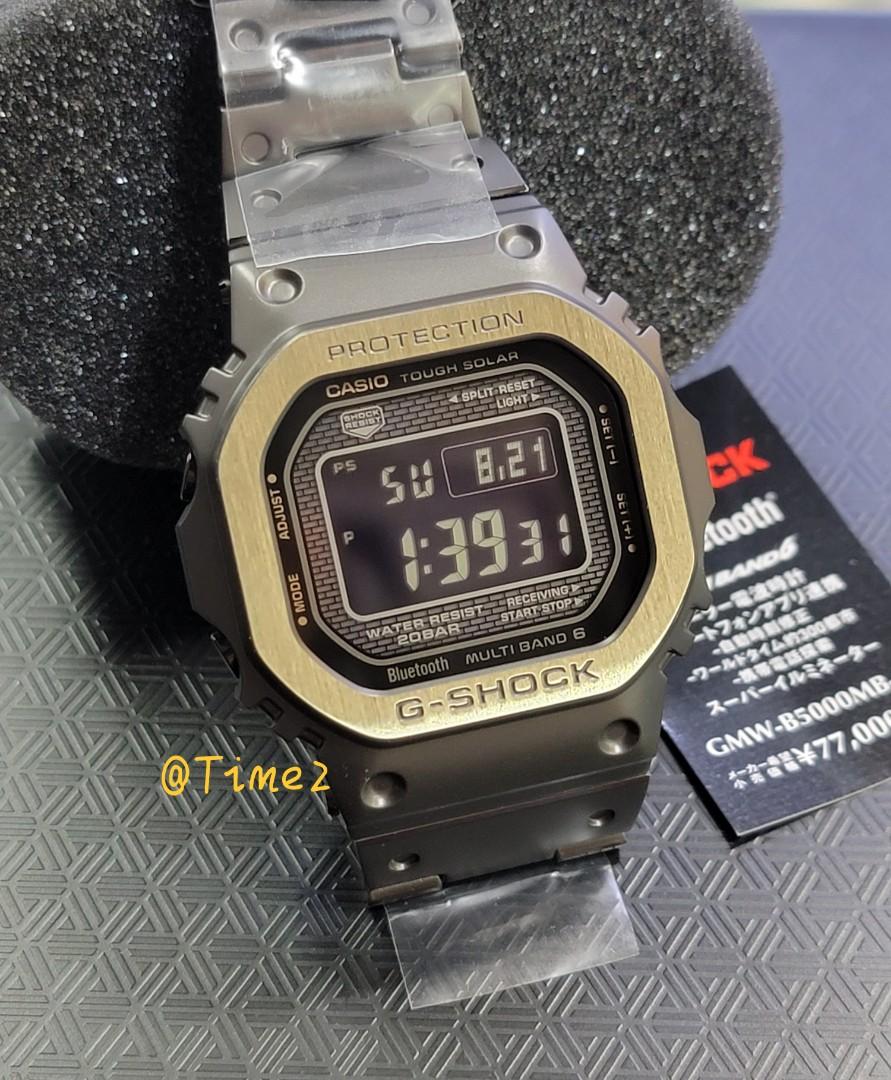 日本版 Gshock GMW-B5000MB-1 GMWB5000MB GMWB5000 B5000MB B5000 bluetooth ...