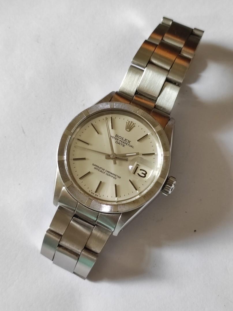 原裝 Rolex 1501 Oyster Perpetual Date 自動手錶, 名牌, 手錶 - Carousell
