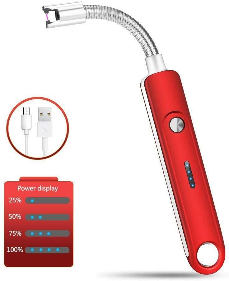 A28 Rechargeable Arc Lighter Electric Lighter (Red), Furniture & Home ...