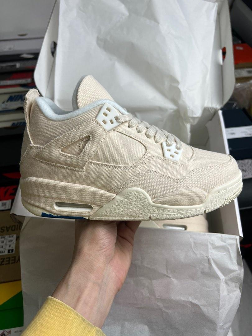 AIR JORDAN 4 ‘CANVAS’, Men's Fashion, Footwear, Sneakers on Carousell