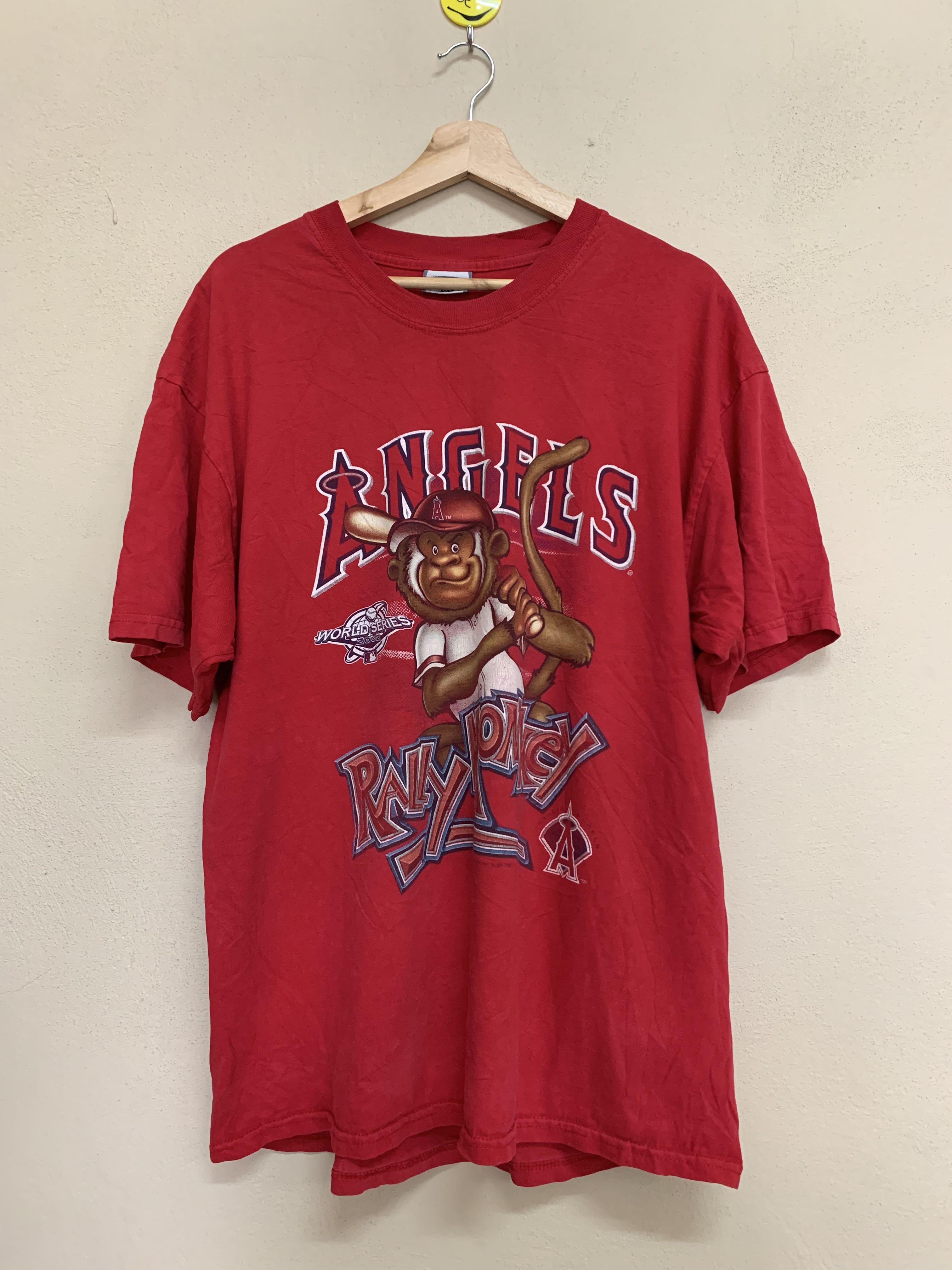 Angels (MLB) Rally Monkey, Men's Fashion, Tops & Sets, Tshirts & Polo ...