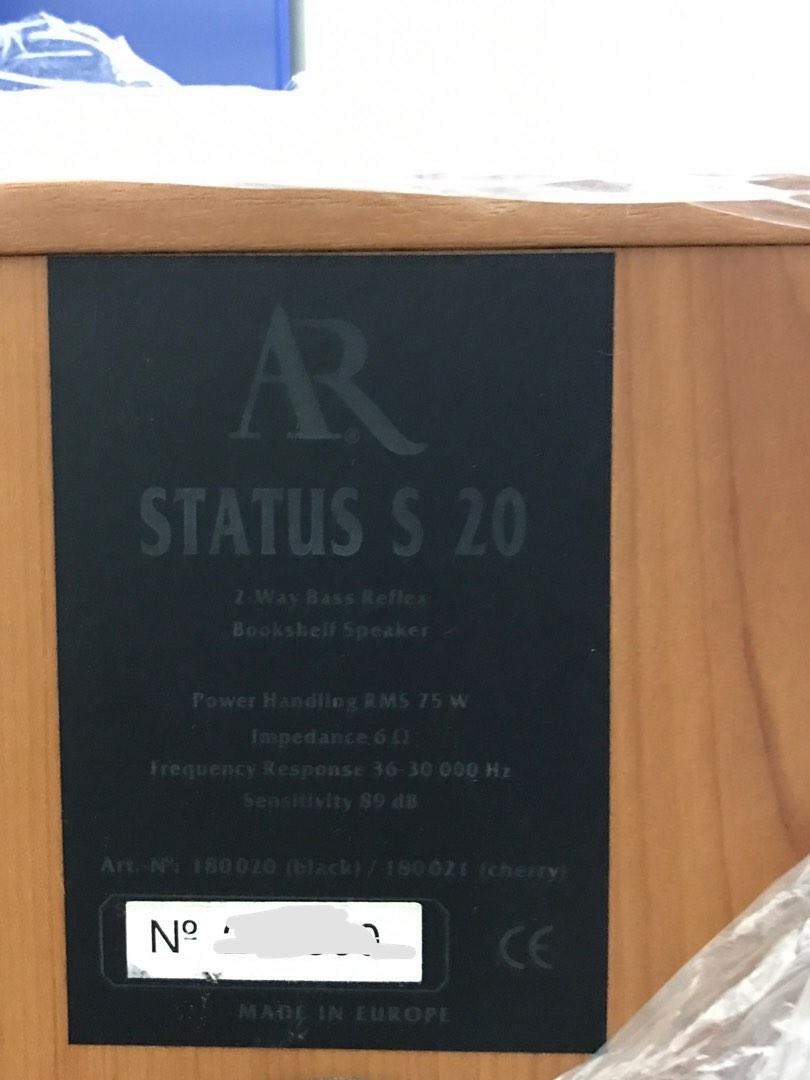 AR S 20 Acoustic Research Status S 20, 音響器材, Soundbar、揚聲器、藍牙喇叭、耳擴 ...