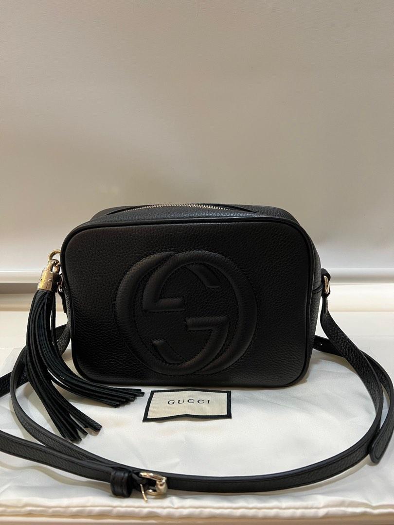 Authentic Gucci Soho Disco Leather Bag Black, Luxury, Bags & Wallets on ...