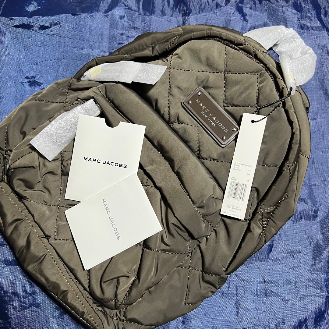 Authentic Marc Jacobs Quilted Nylon Backpack, Men's Fashion, Bags ...