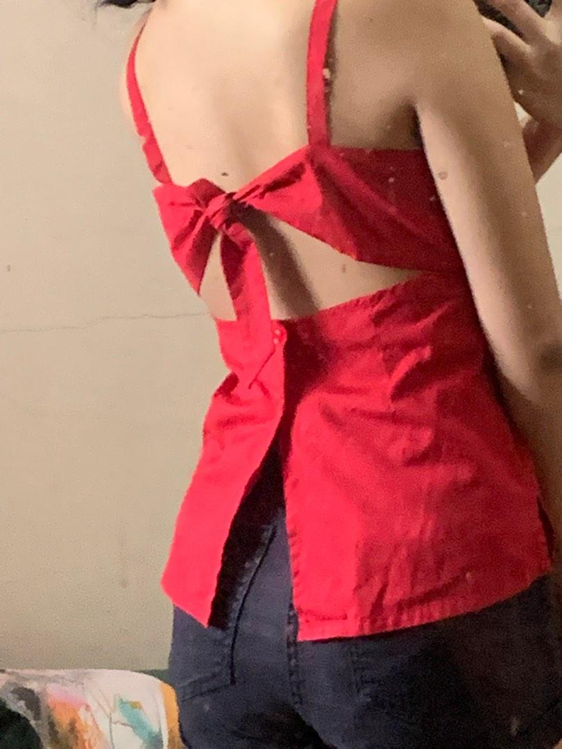 Backless Halter Top Womens Fashion Tops Sleeveless On Carousell