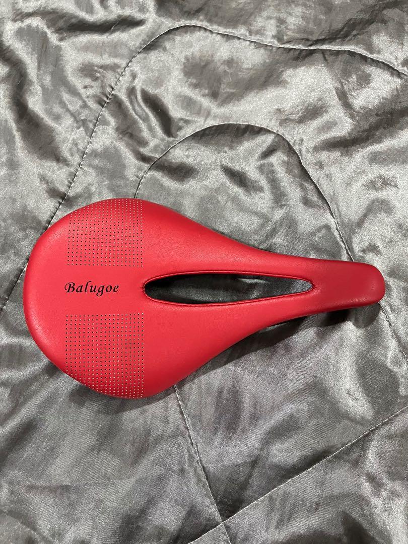 Balugoe Carbon Seat (Red), Sports Equipment, Bicycles & Parts, Parts ...
