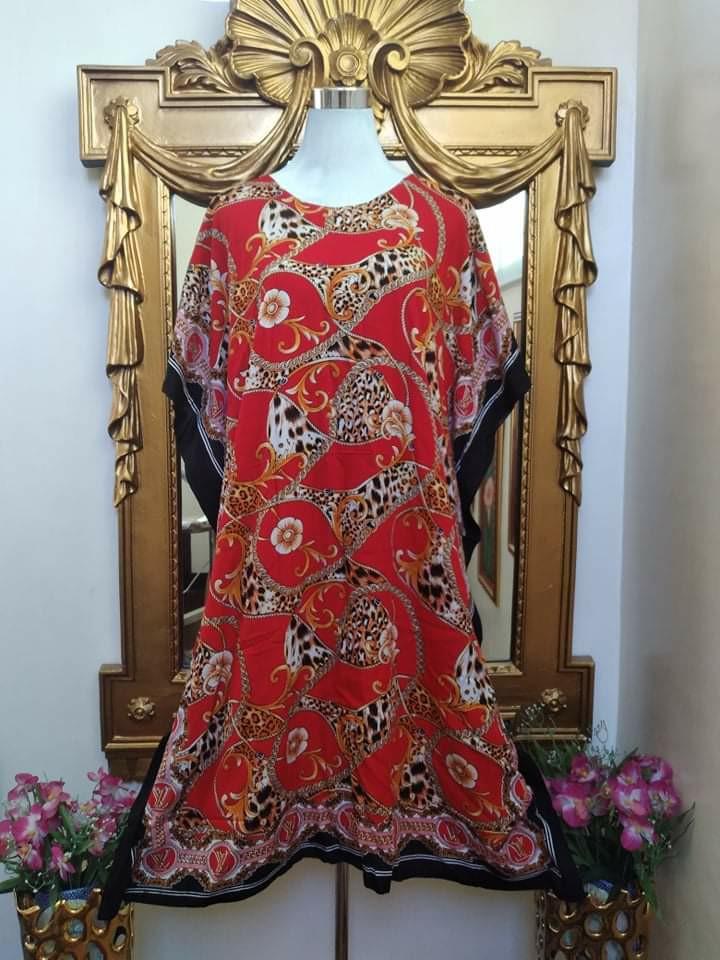 Batik daster kaftan dress/ code: Leopard chain, Women's Fashion ...