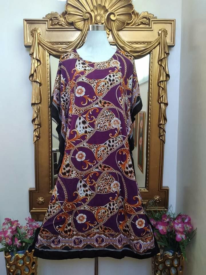 Batik daster kaftan dress/ code: Leopard chain, Women's Fashion ...