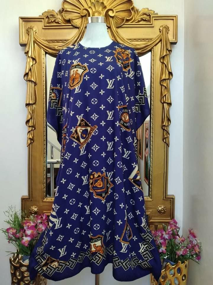 Batik daster kaftan dress/ code: El hendra blue, Women's Fashion ...