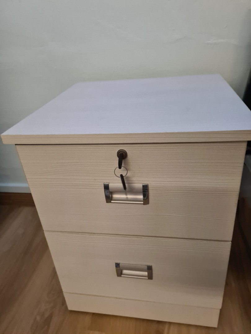 Bed-side Table with Lock, Furniture & Home Living, Furniture, Shelves ...