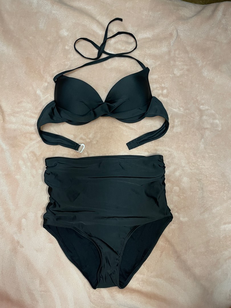 Black Bikini, Women's Fashion, Swimwear, Bikinis & Swimsuits on Carousell