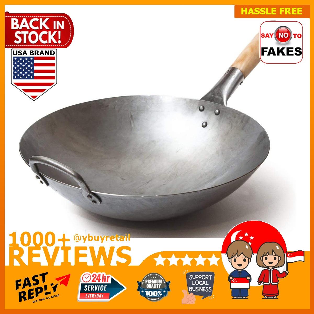 [BML] Craft Wok Traditional Hand Hammered Carbon Steel Pow Wok with ...